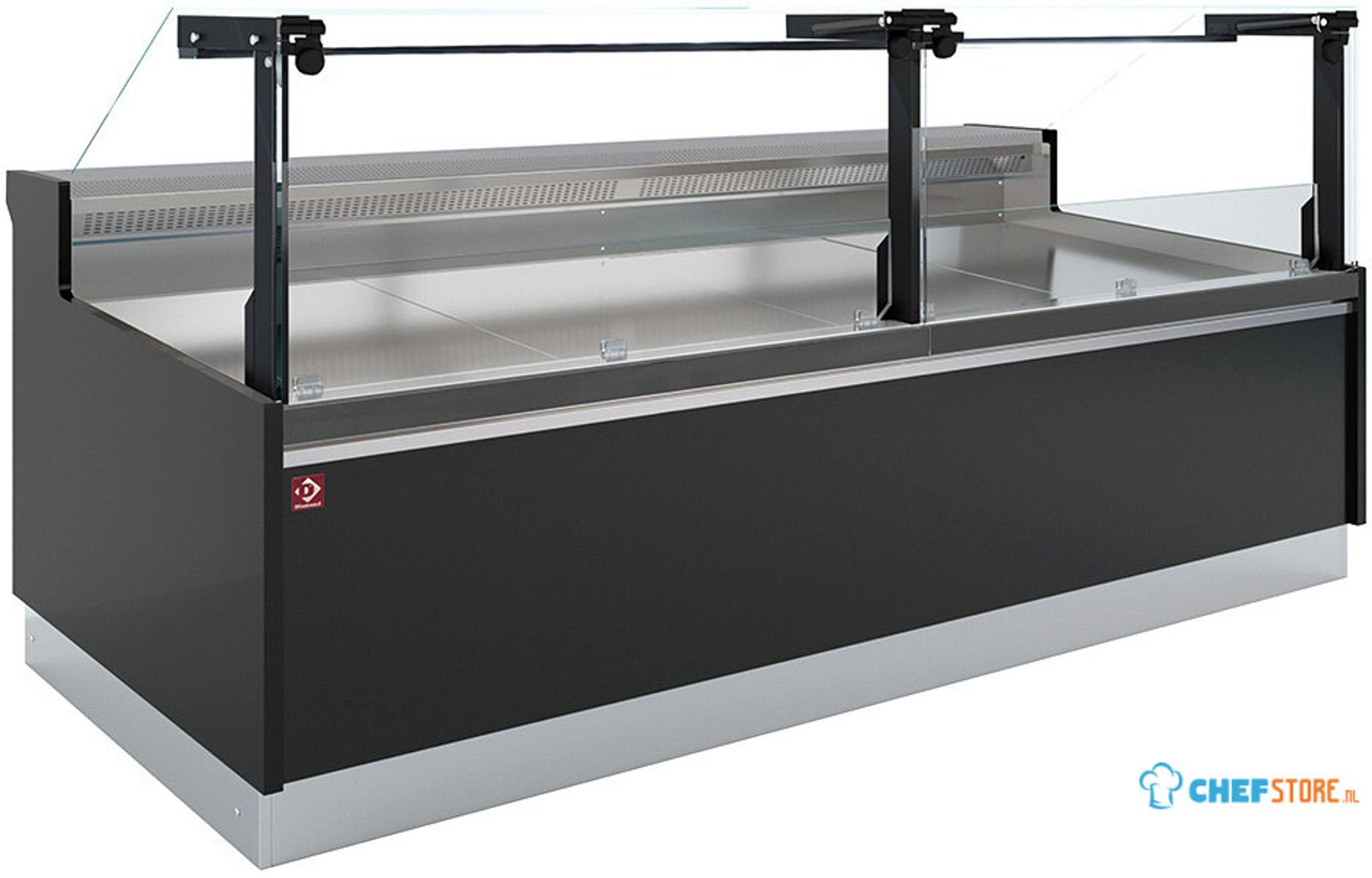 Diamond Geventileerde Vitrinetoonbank, met Reserve, Verticale Ruit 90 ...