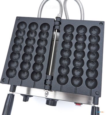 Maxima Wafelijzer - 3 Stuks - Lolly Emoji Wafel - 09374192